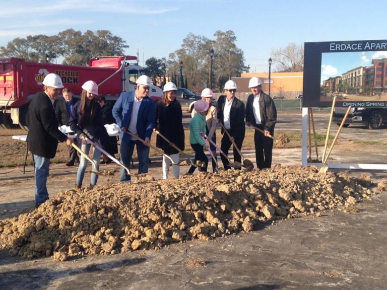 Erdace Apartments Holds Groundbreaking Ceremony in Downtown Lake Charles, LA - Unicorp Construction